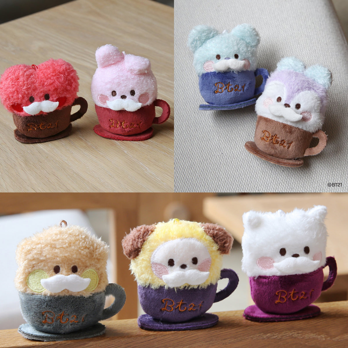 BT21 Minini Official Latte Plush Keyring – K-STAR