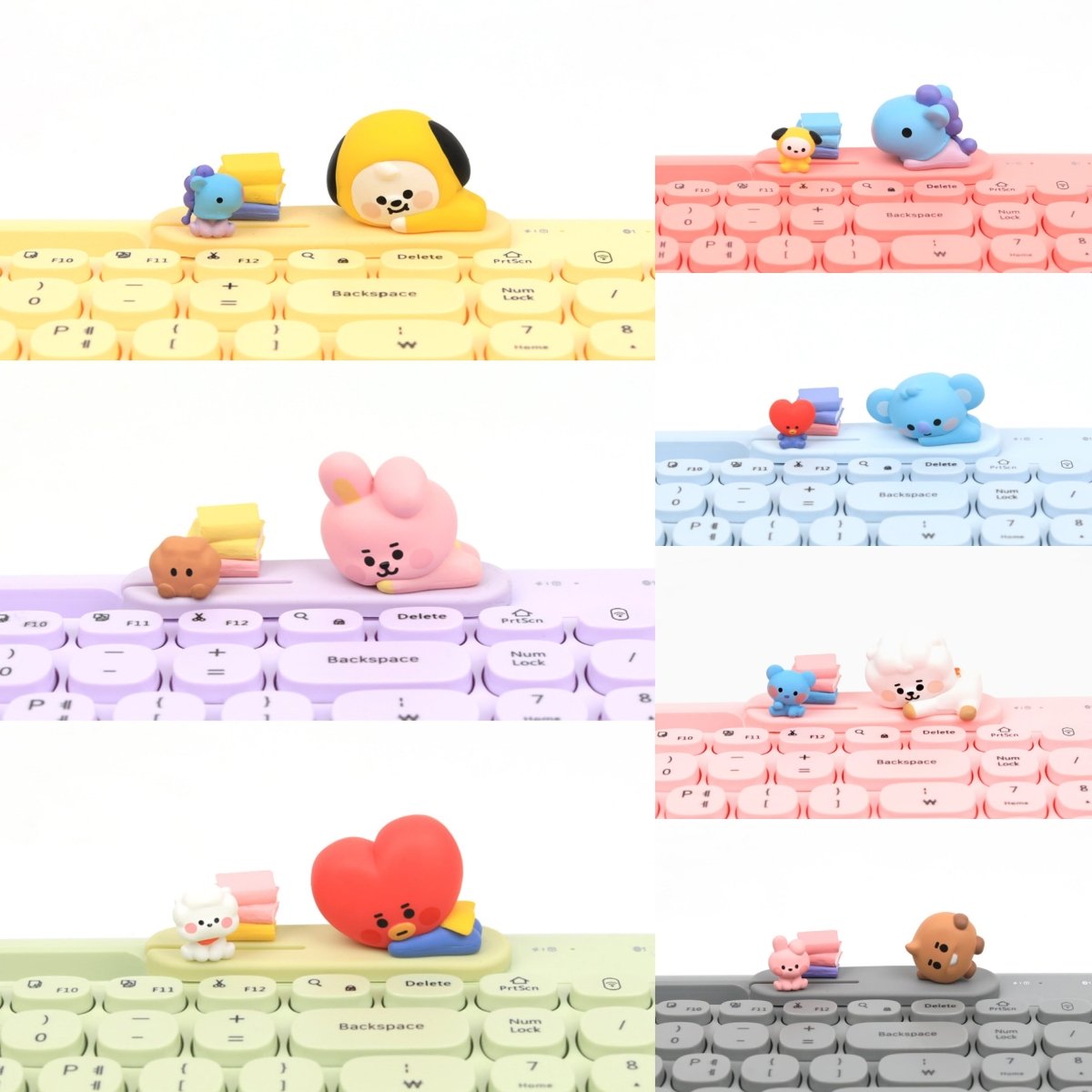 [LINE X BT21] BT21 Little Buddy Multi Pairing Wireless Keyboard – K-STAR