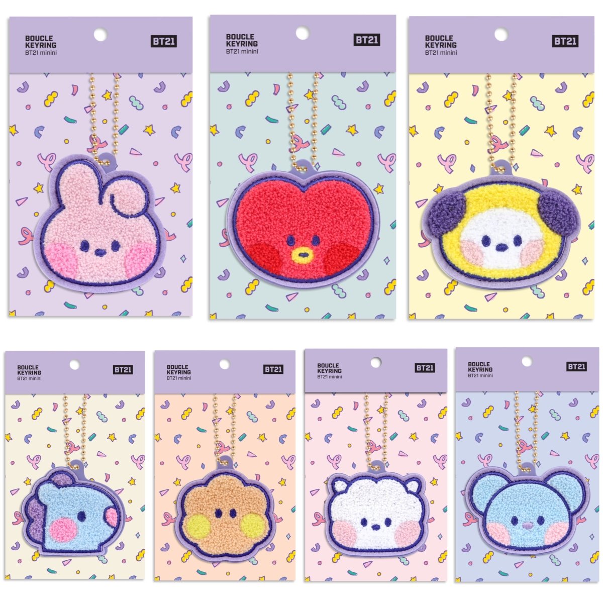 [LINE X BT21] BT21 Minini Boucle Keyring – K-STAR