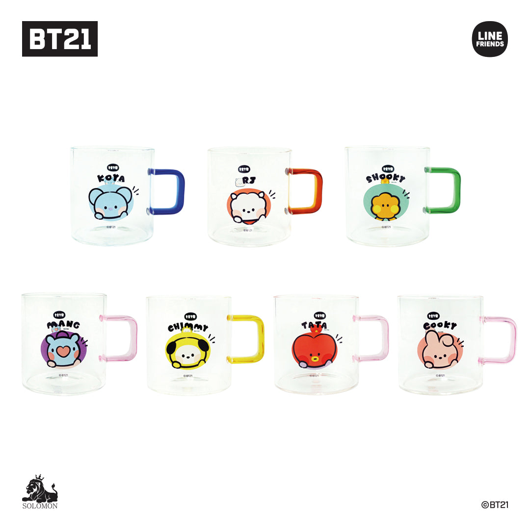 BT21 Official Minini Glass Cup 370ml – K-STAR
