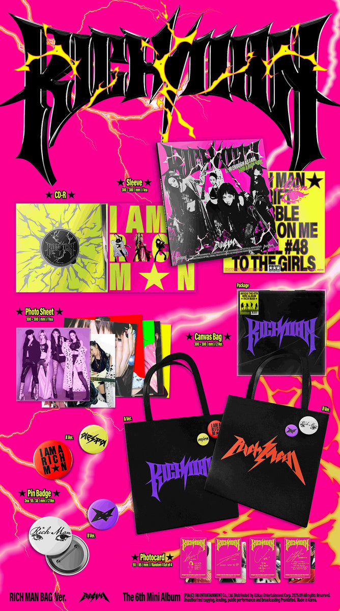 aespa - RICH MAN 6th Mini Album BAG Ver – K-STAR