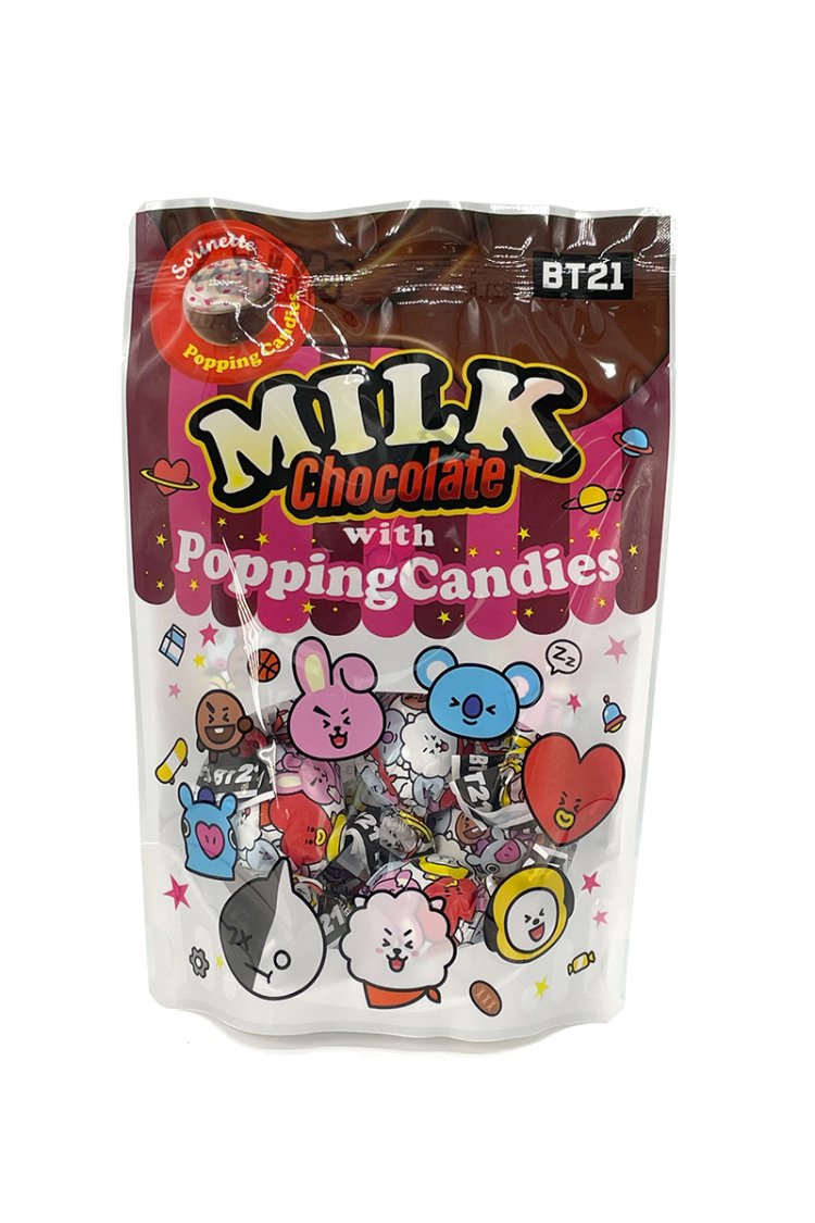 BT21 JAPAN Official Milk Chocolate with Popping Candies Pack (2ea) – K-STAR