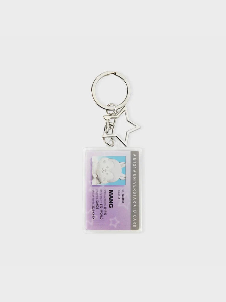 BT21 Official ID Card Acrylic Keyring Silver Edition – K-STAR