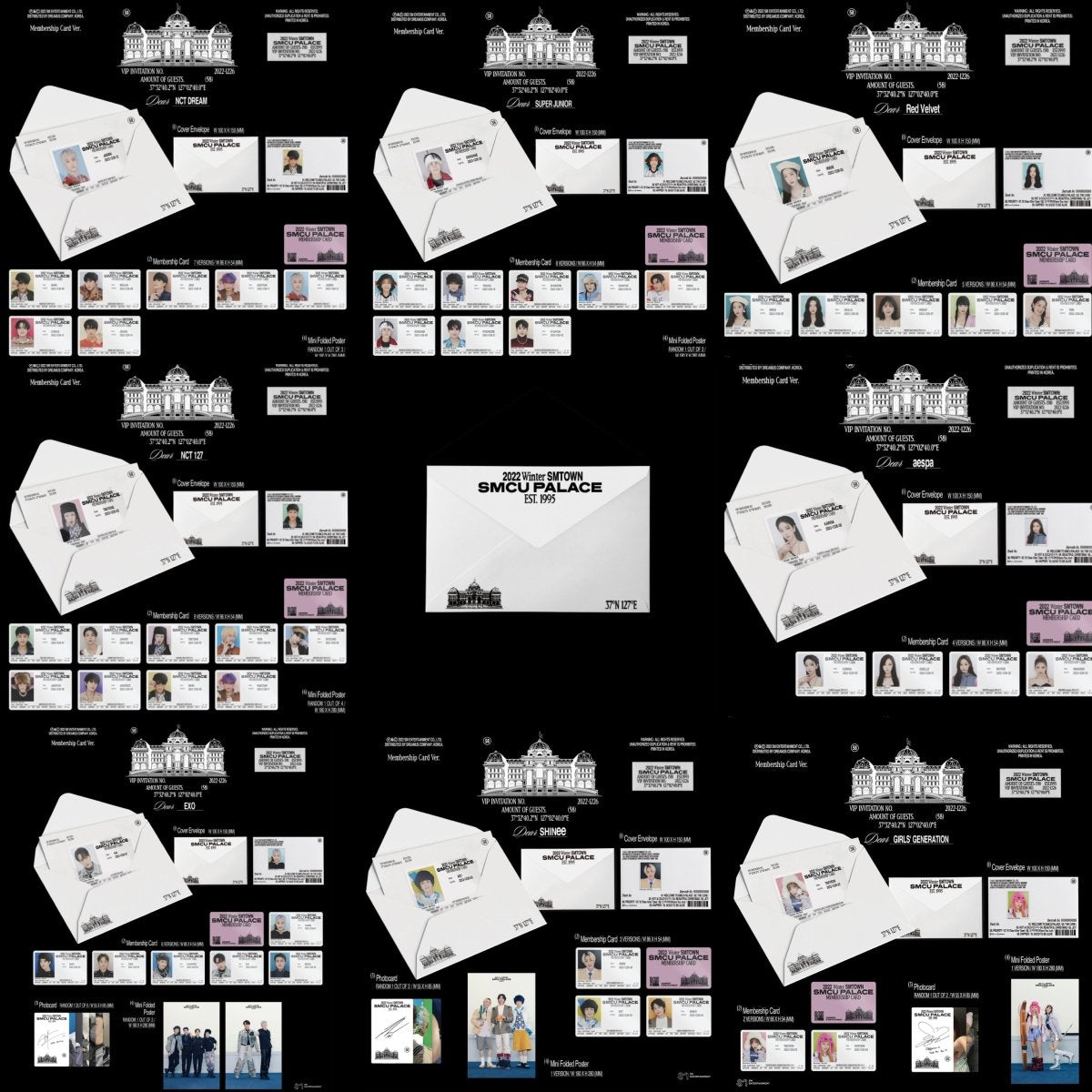 2022 Winter SMTOWN : SMCU PALACE Membership Card Ver. / SMart Album (Y ...