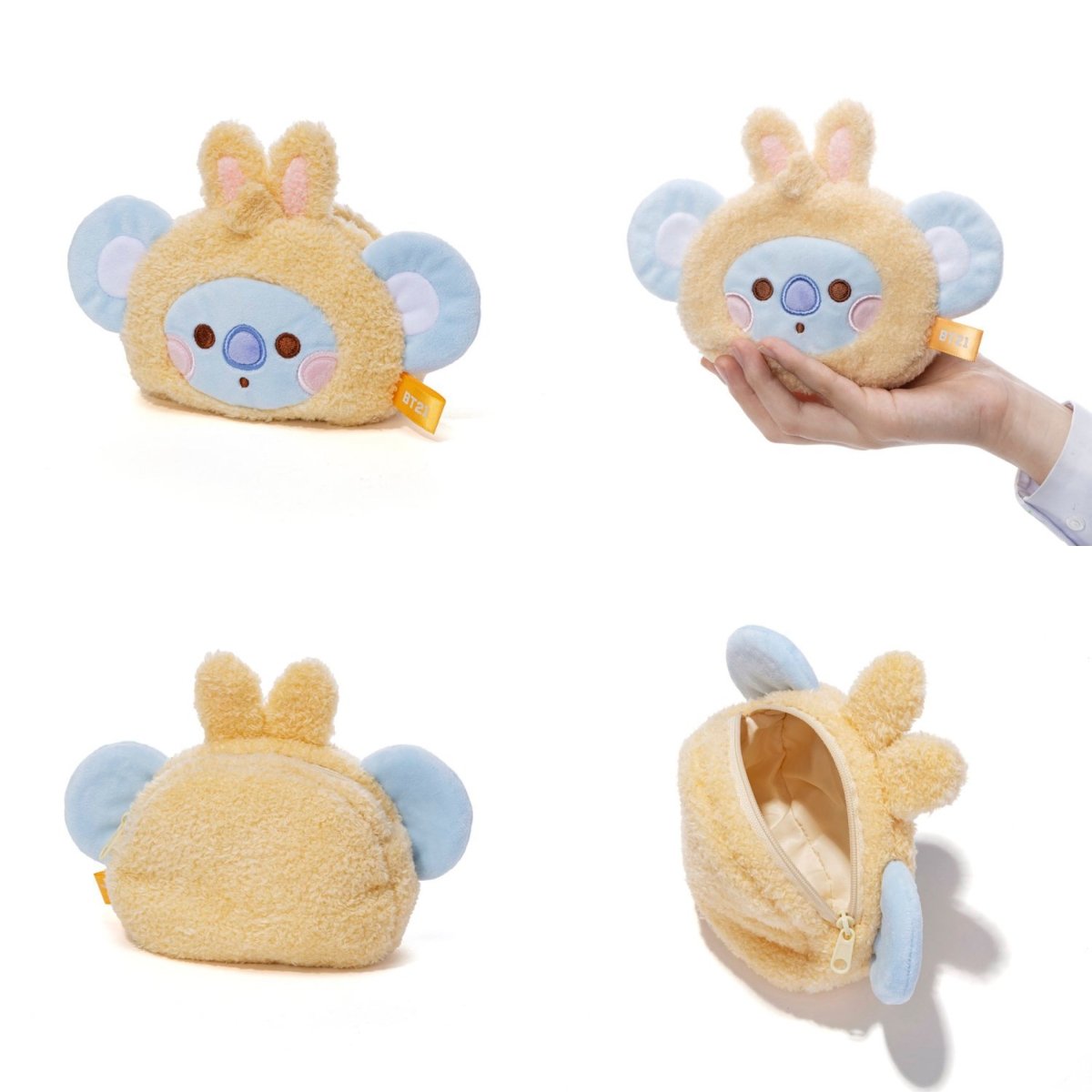 [BT21 JAPAN] BT21 Baby Rabbit Face Pouch – K-STAR