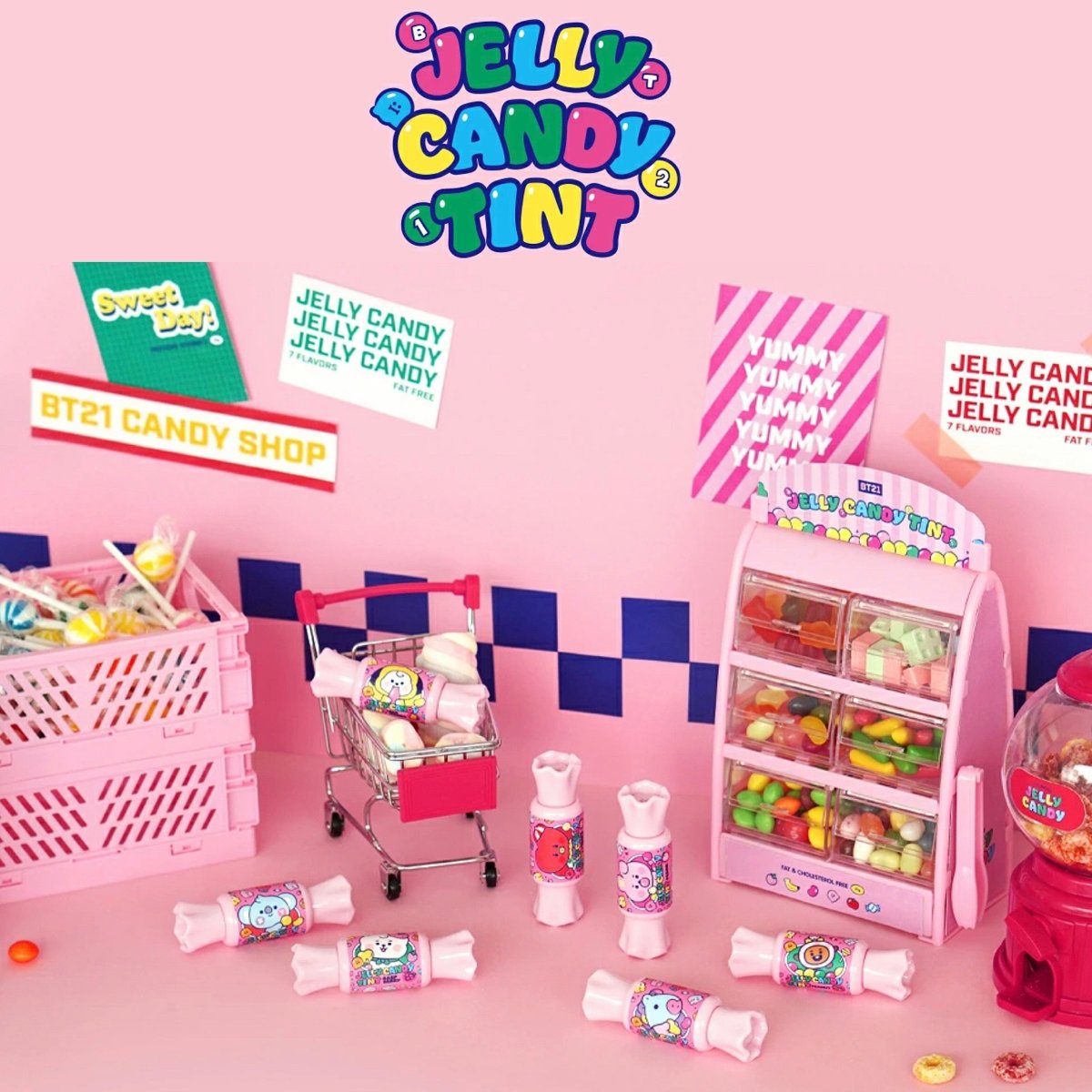 [BT21 JAPAN] Official BT21 Baby Jelly Candy Tint – K-STAR
