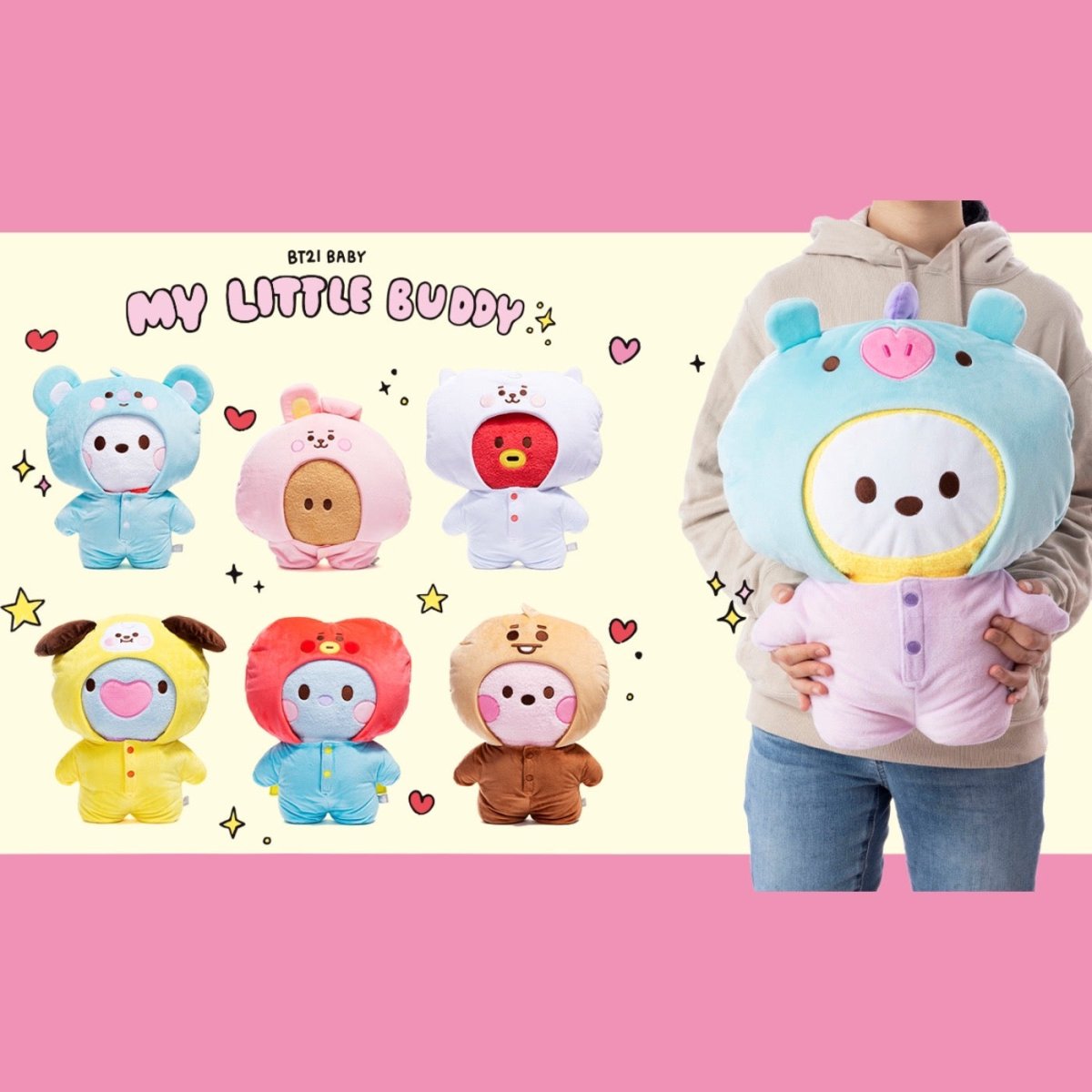 [BT21 JAPAN] Official BT21 Minini with Baby Rompers Large Tatton 50cm ...