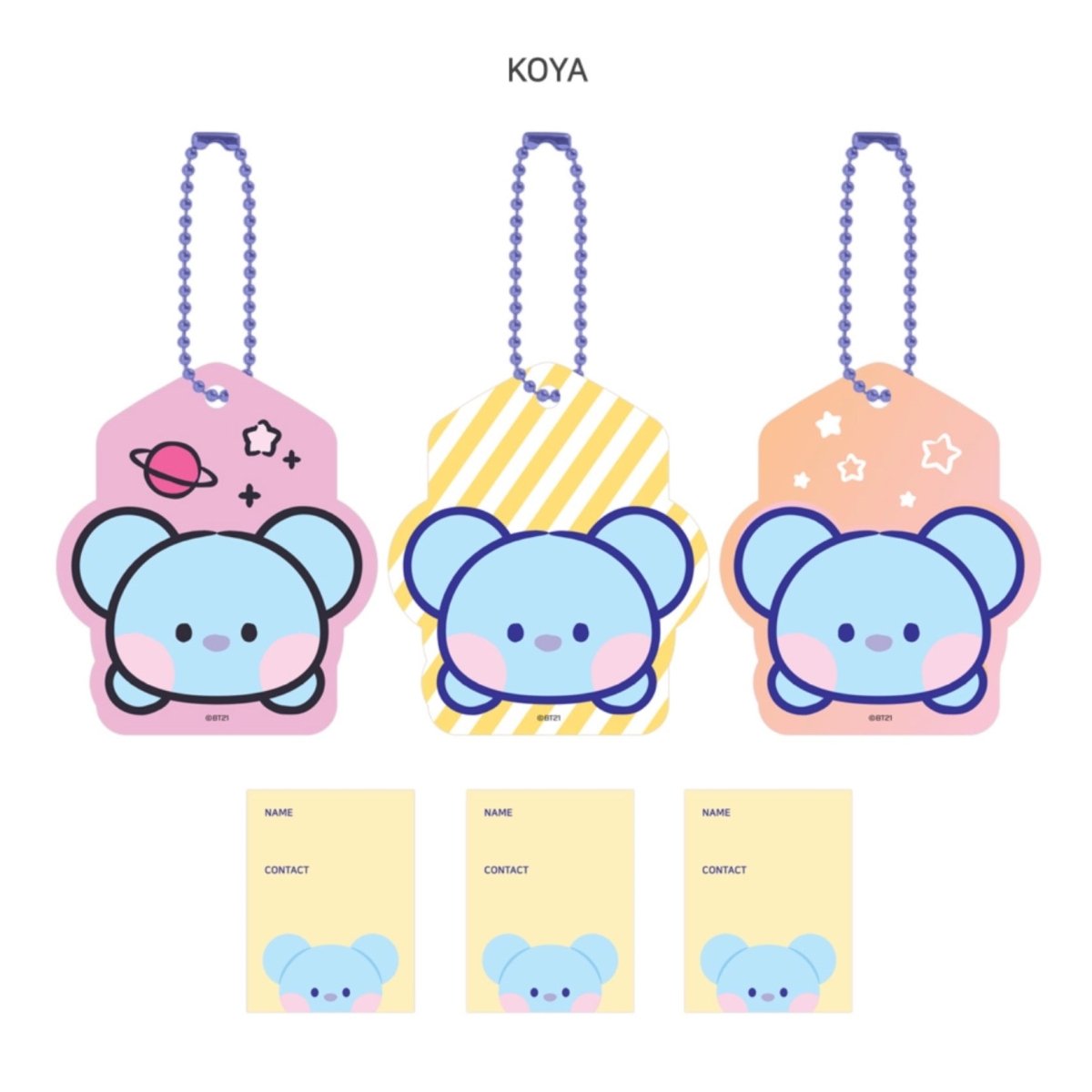 BT21 Minini Official Minini Name Tag SET – K-STAR