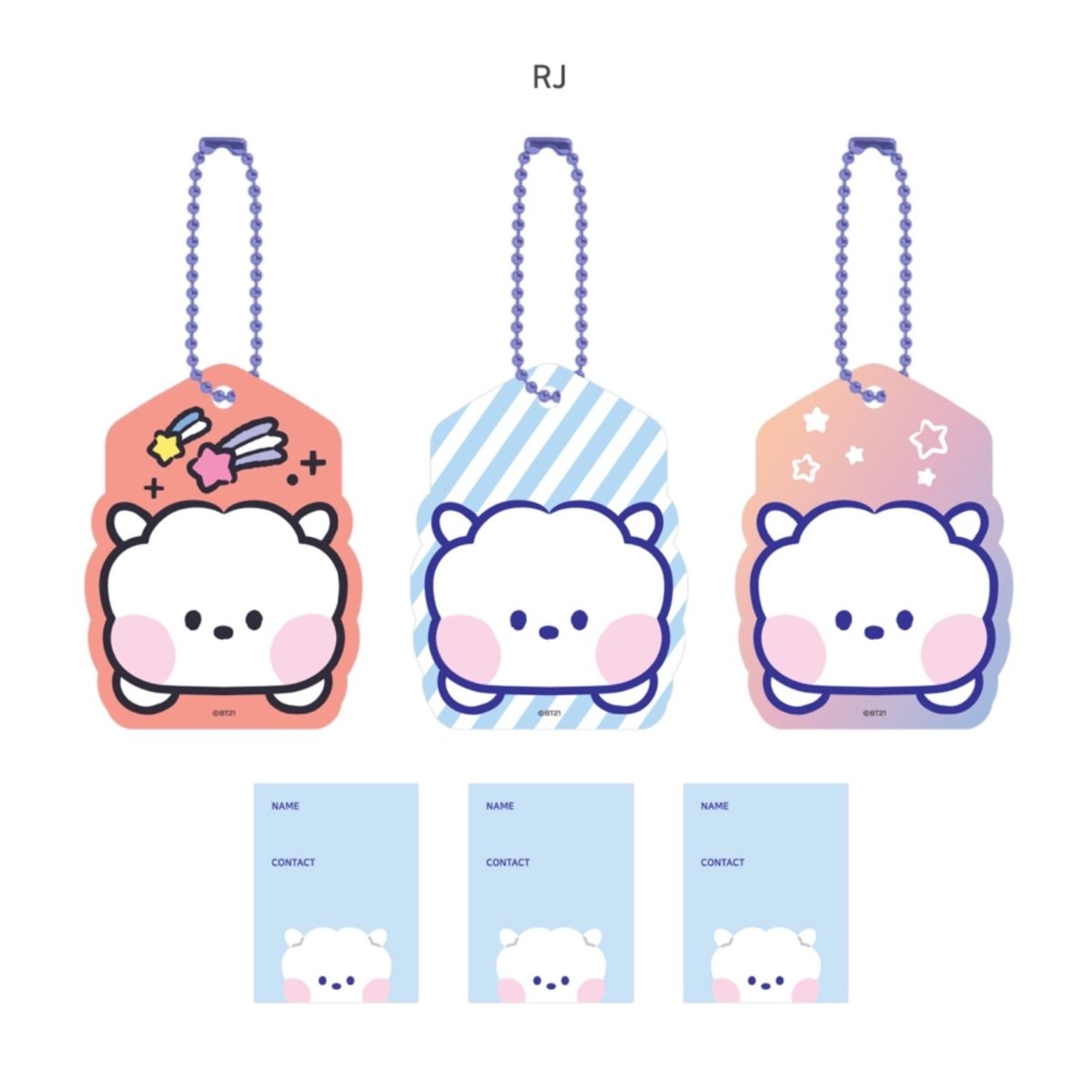 BT21 Minini Official Minini Name Tag SET – K-STAR