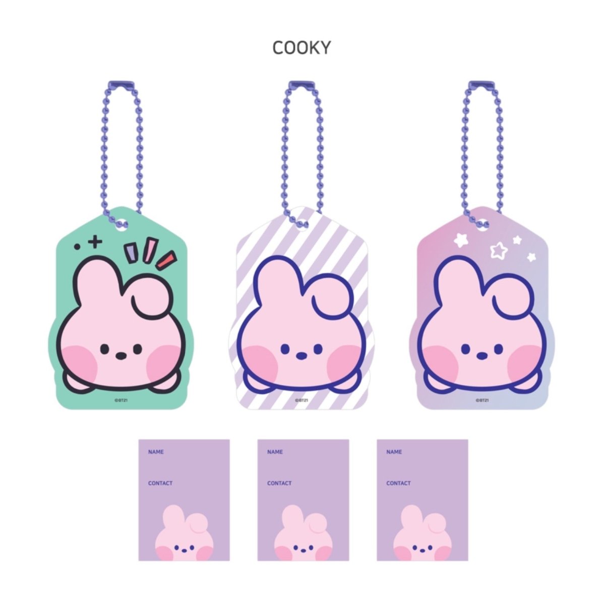 BT21 Minini Official Minini Name Tag SET – K-STAR
