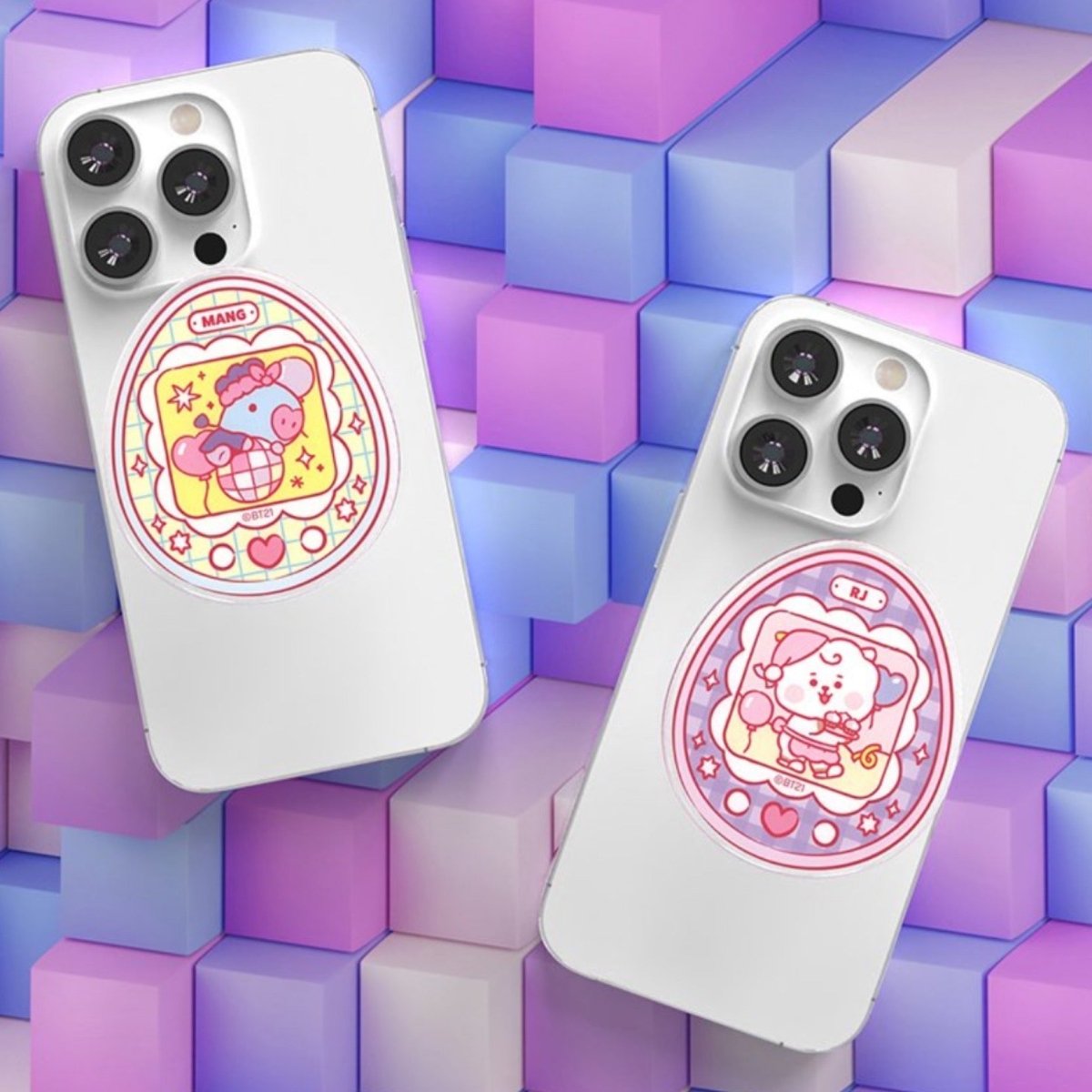 BT21 Official Time to Party Game Machine Epoxy Tok Griptok / Phone Soc ...