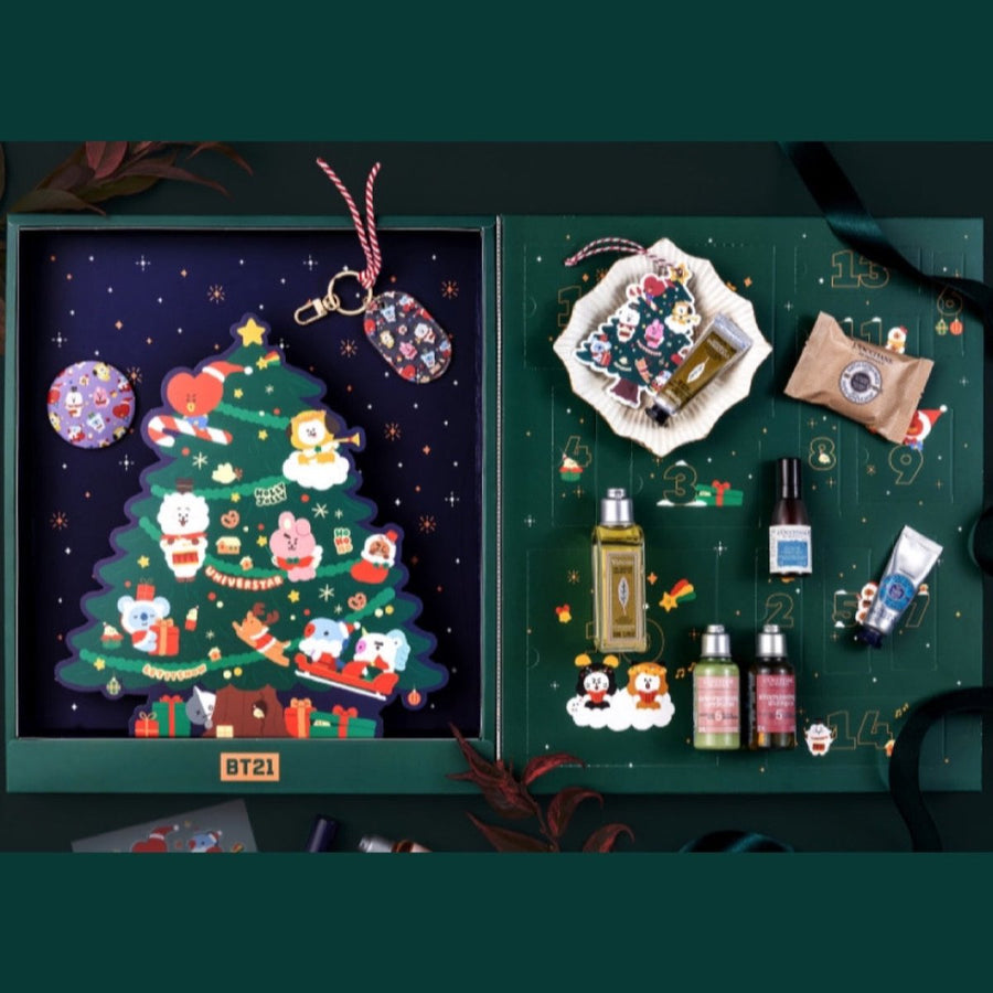 BT21 x L'OCCITANE Collaboration ADVENT CALENDAR with BT21 + 14 BEST It ...