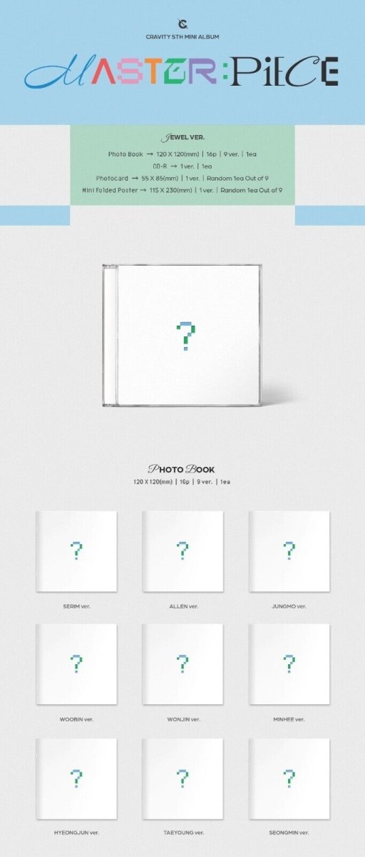 CRAVITY - MASTER : PIECE Jewel Version (You Can Choose Version) – K-STAR