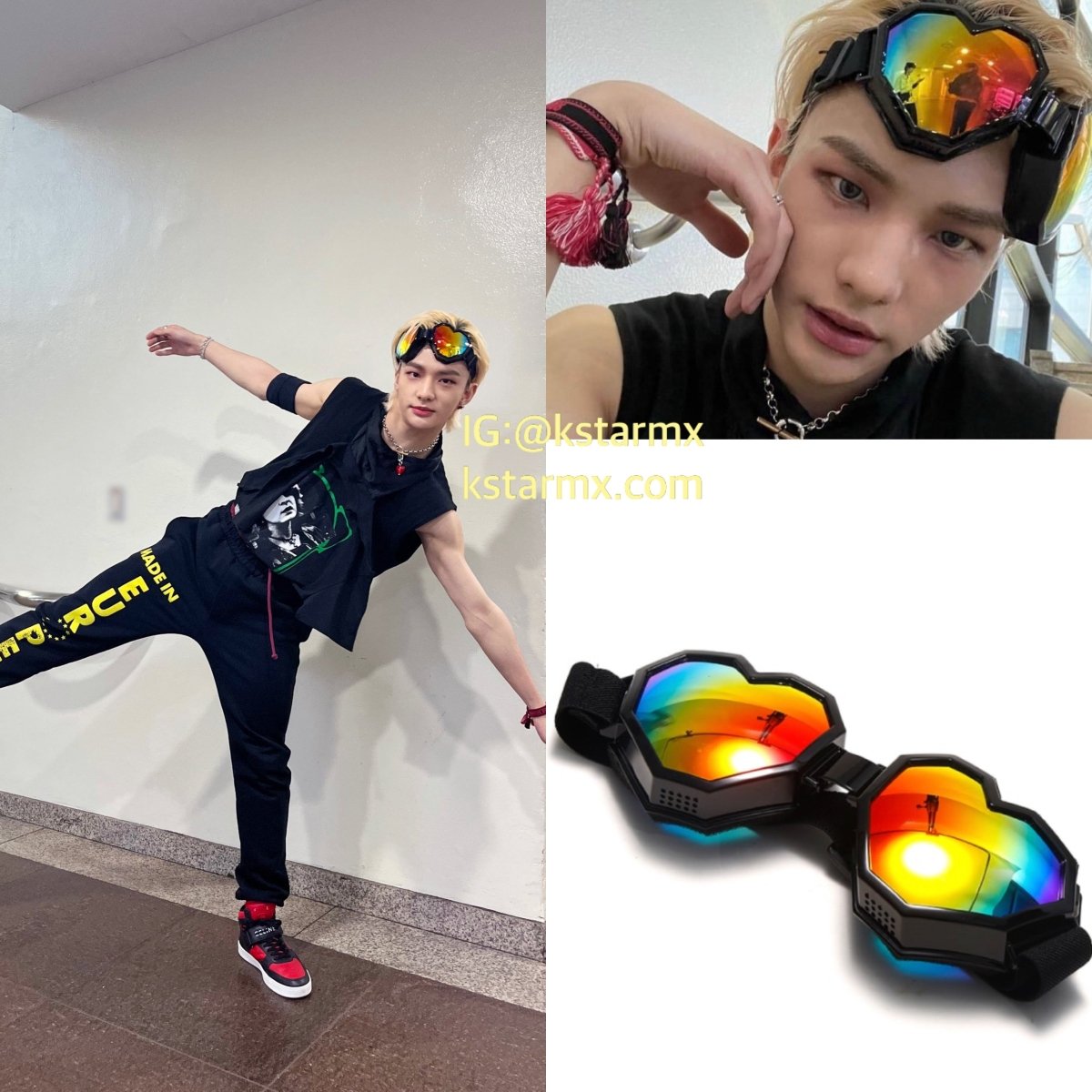 Hyunjin’s Style Black Goggles – K-STAR