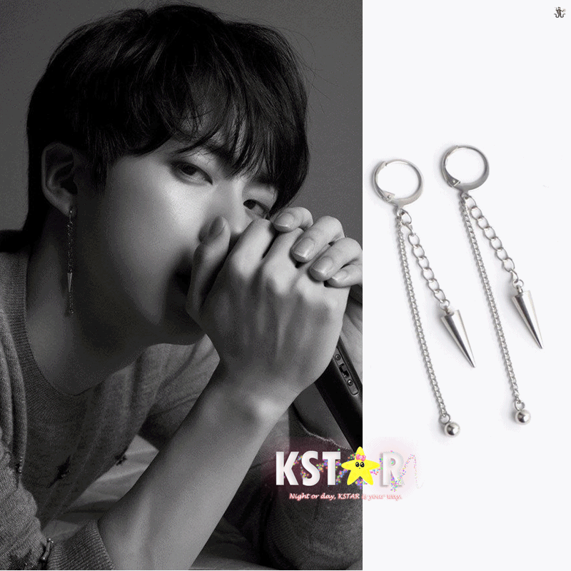Jin's Style Chain Punk Earrings – K-STAR