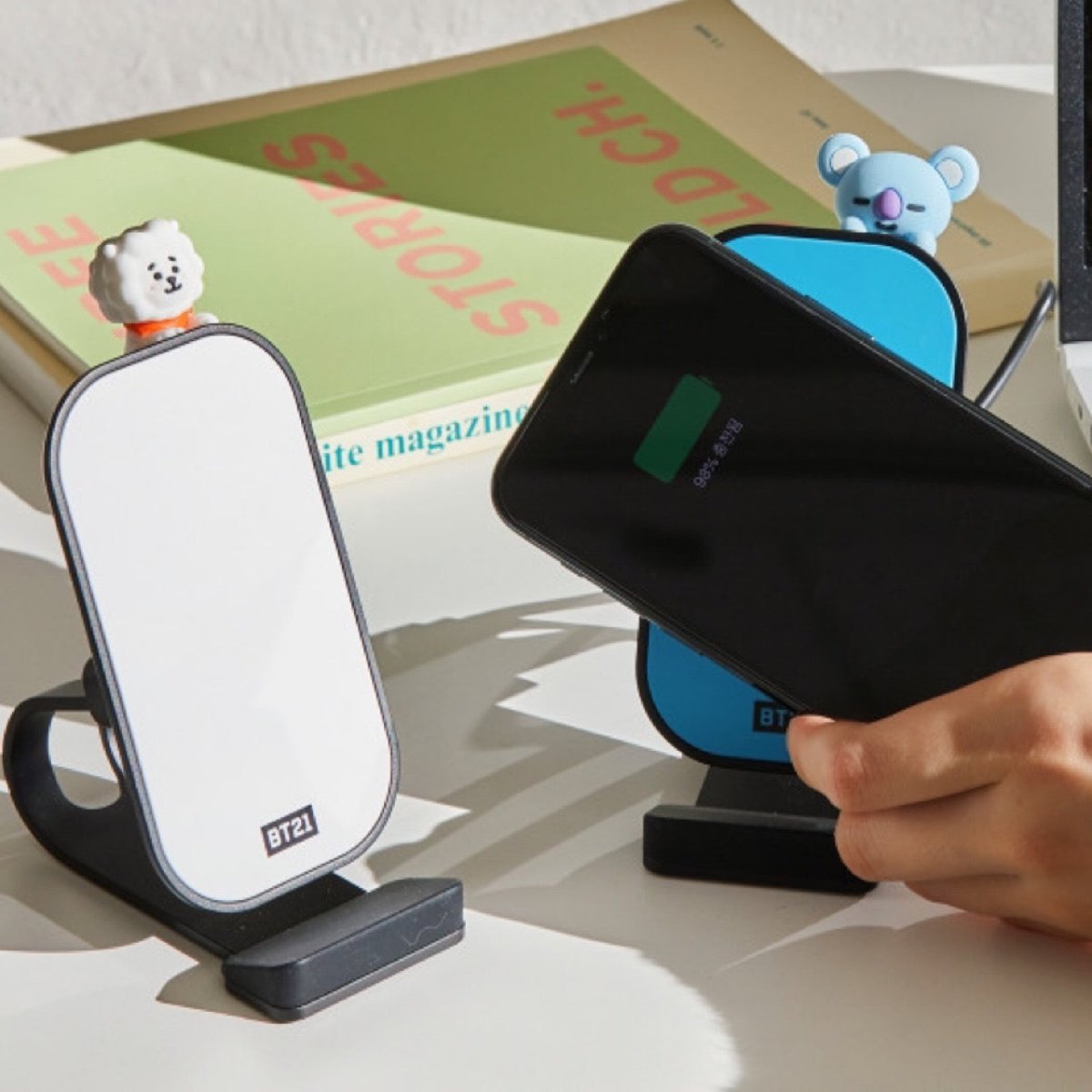 [LINE X BT21] Fast Wireless Charging for Desk Baby Version – K-STAR
