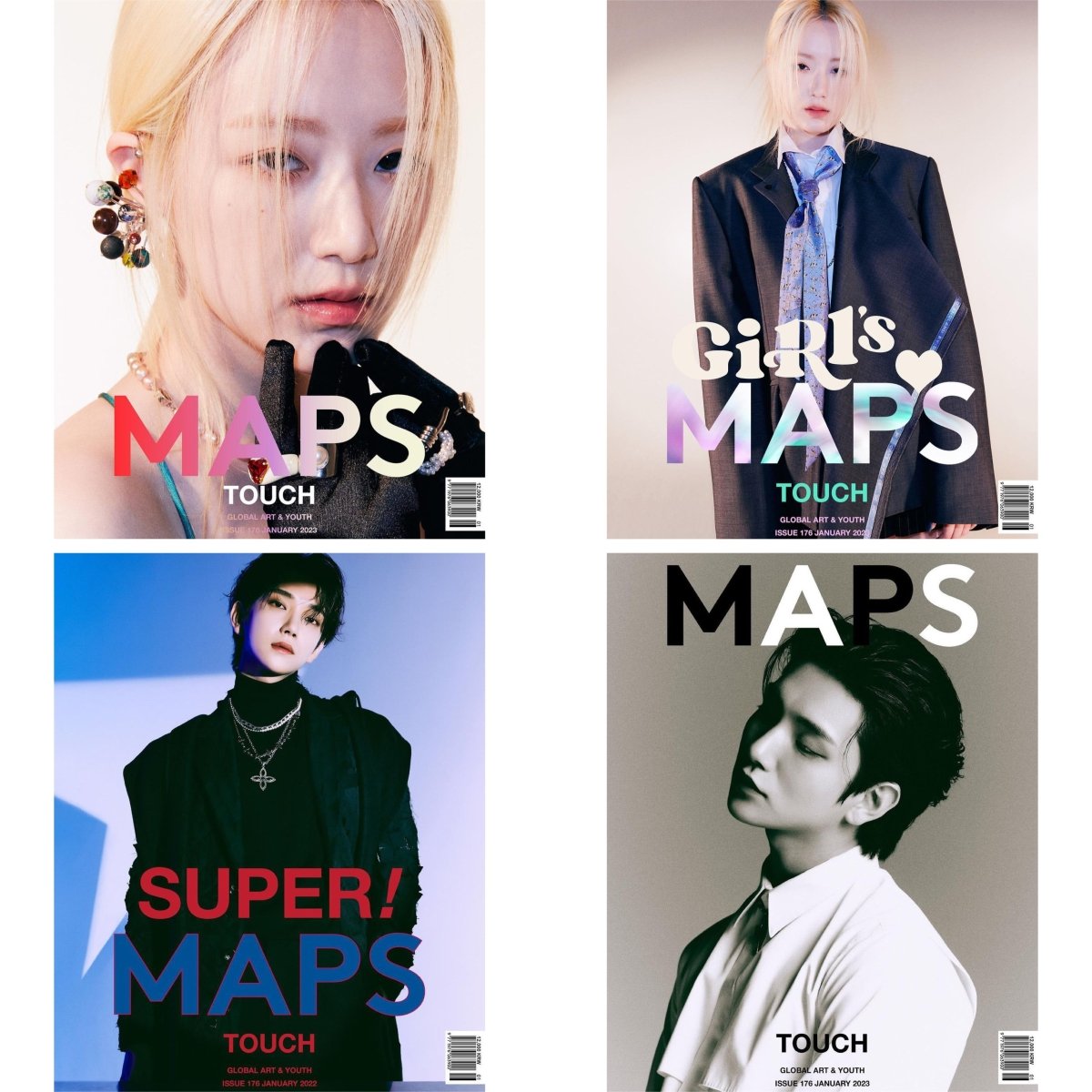 MAPS Korea Magazine - SVT JOSHUA / GIDLE SHUHUA 2023 January Coverman ...