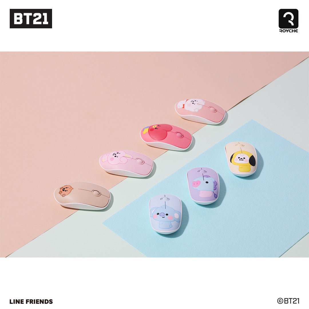 [ROYCHE X BT21] Wireless Silent Mouse Baby Ver. – K-STAR