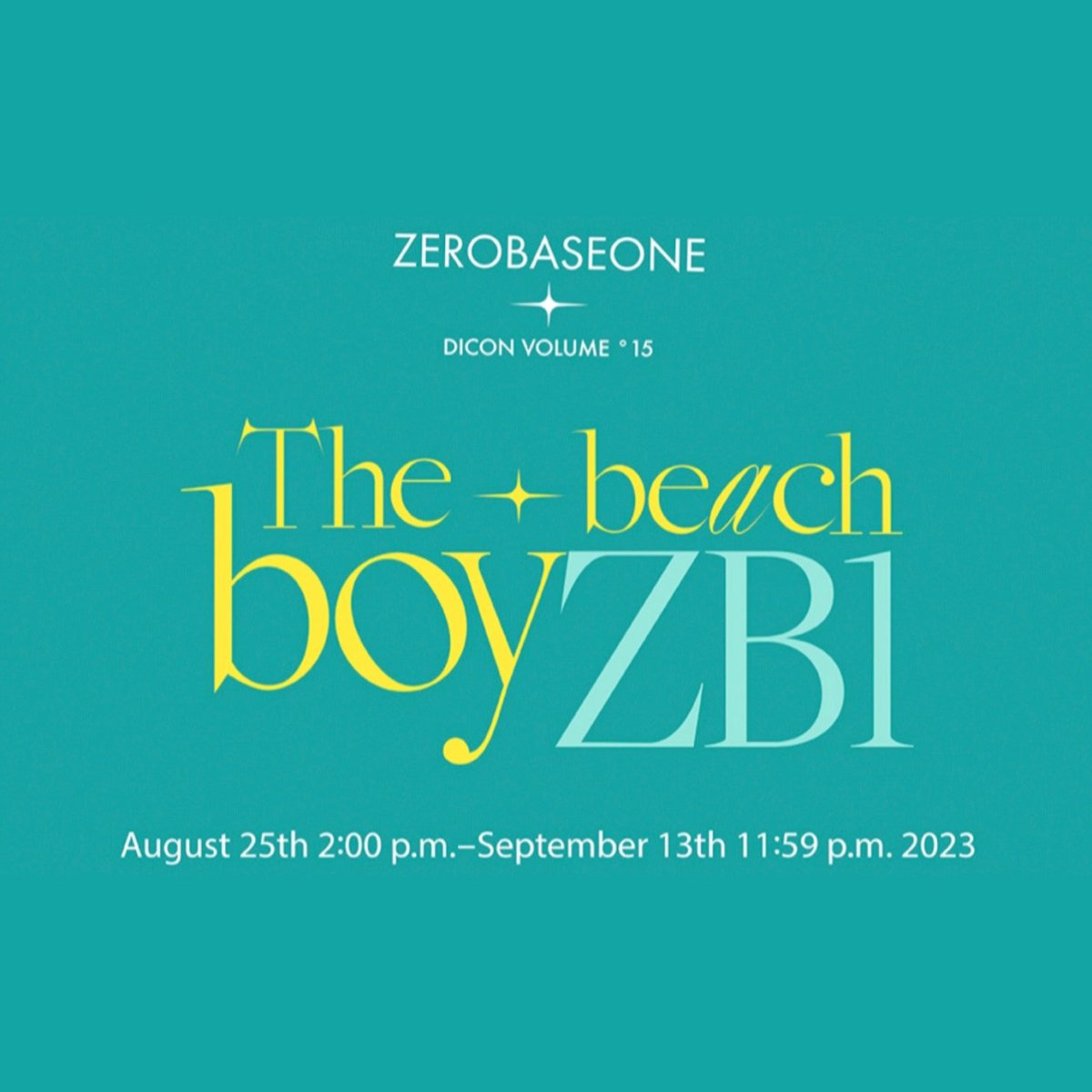 ZEROBASEONE ZB1 Dicon Volume No.15 ZEROBASEONE : The Beach boyZB1 – K-STAR
